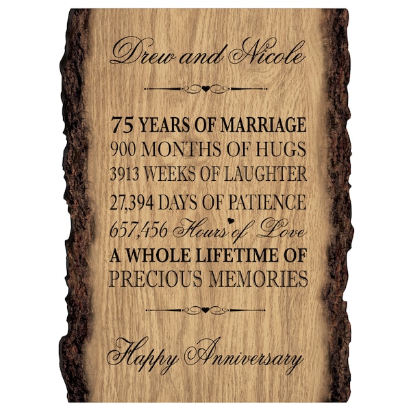 75th Wedding Anniversary Card - Etsy