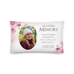 Personalized Memorial Pillow | Custom Pillow | Memory Pillow | Memorial ...