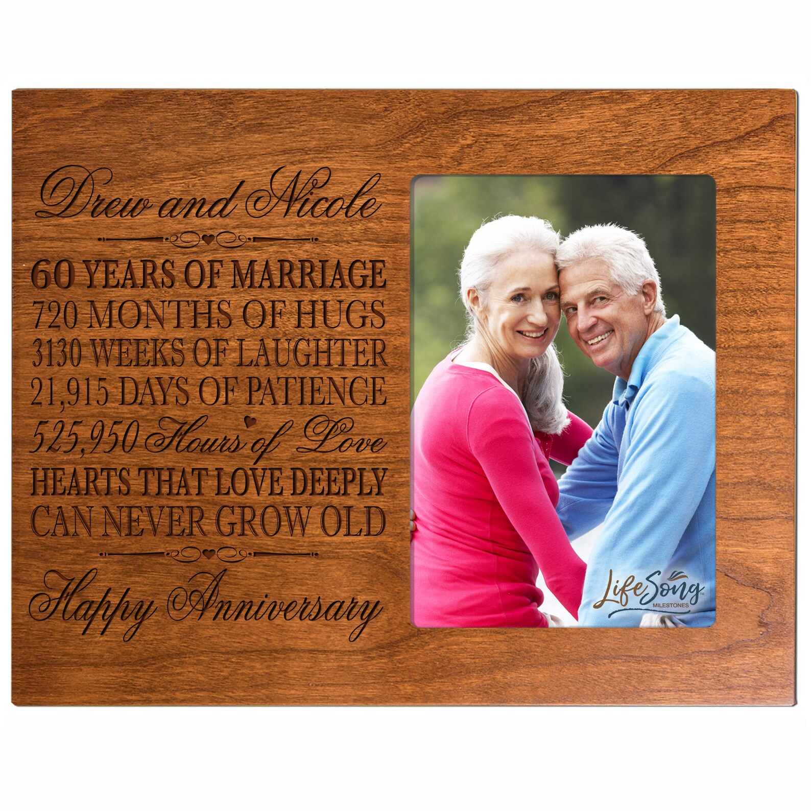 60th Anniversary Gift Personalized 60th Wedding Anniversary - Etsy