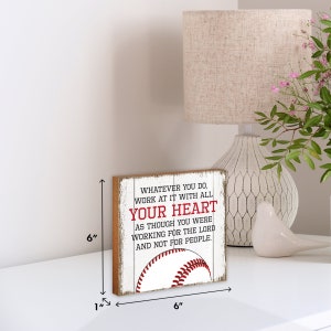 Christian Gifts Wood Signs Sports Décor Scripture Art Housewarming Gift ...