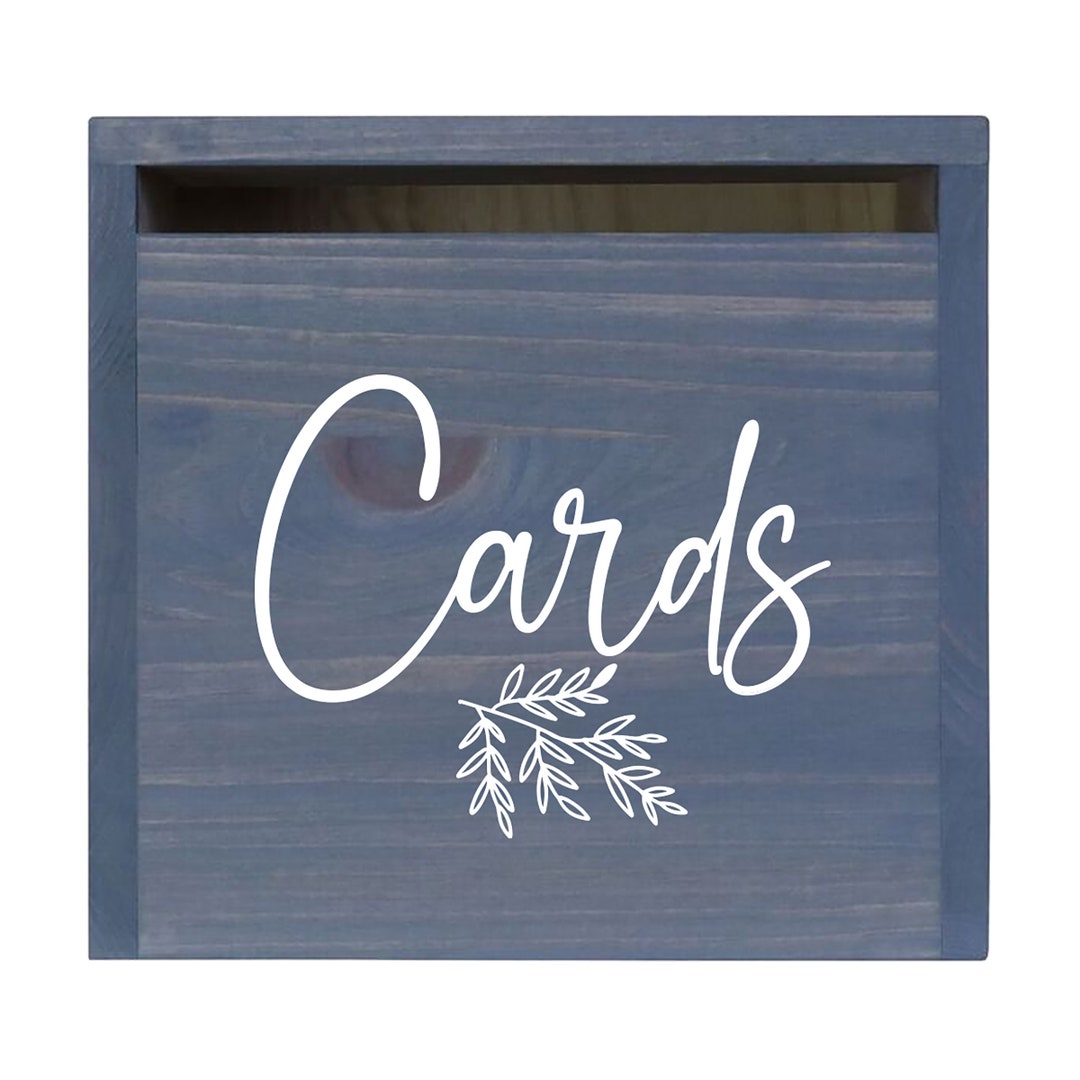 Wood Card Box Wedding Card Holder Card Box With Slot Memory Box Wedding ...