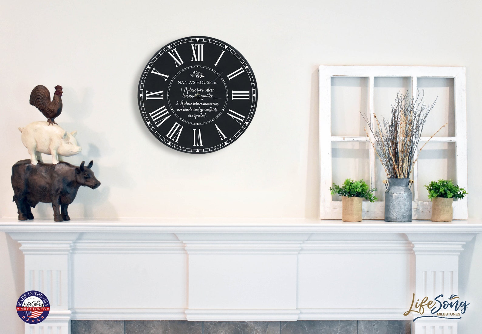 Custom Clock Farmhouse Wall Clock Farmhouse Clock Clocks - Etsy