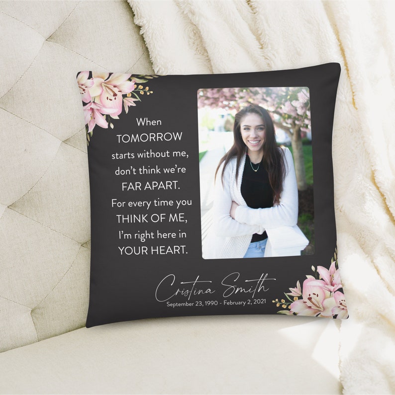 Personalized Memorial Pillow | Custom Pillow | Memory Pillow | Memorial ...