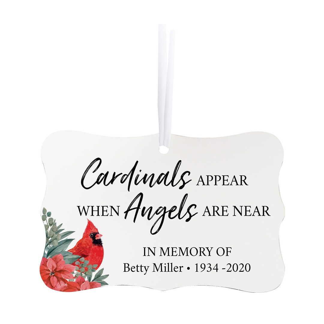 Cardinal Memorial Ornament Christmas Gift Remembrance Gift Memorial ...