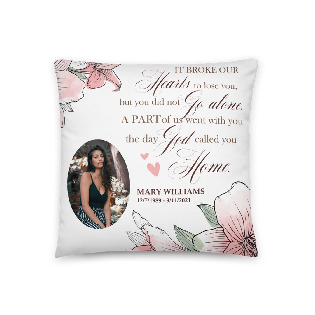 Personalized Memorial Pillow Custom Pillow Memory Pillow Memorial Gift ...