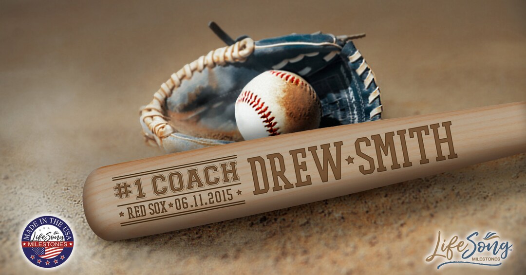 Baseball Coach | Baseball Bat | Coach Gifts | Ring Bearer Gifts ...