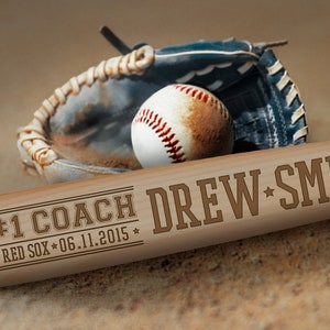 Baseball Coach | Baseball Bat | Coach Gifts | Ring Bearer Gifts ...