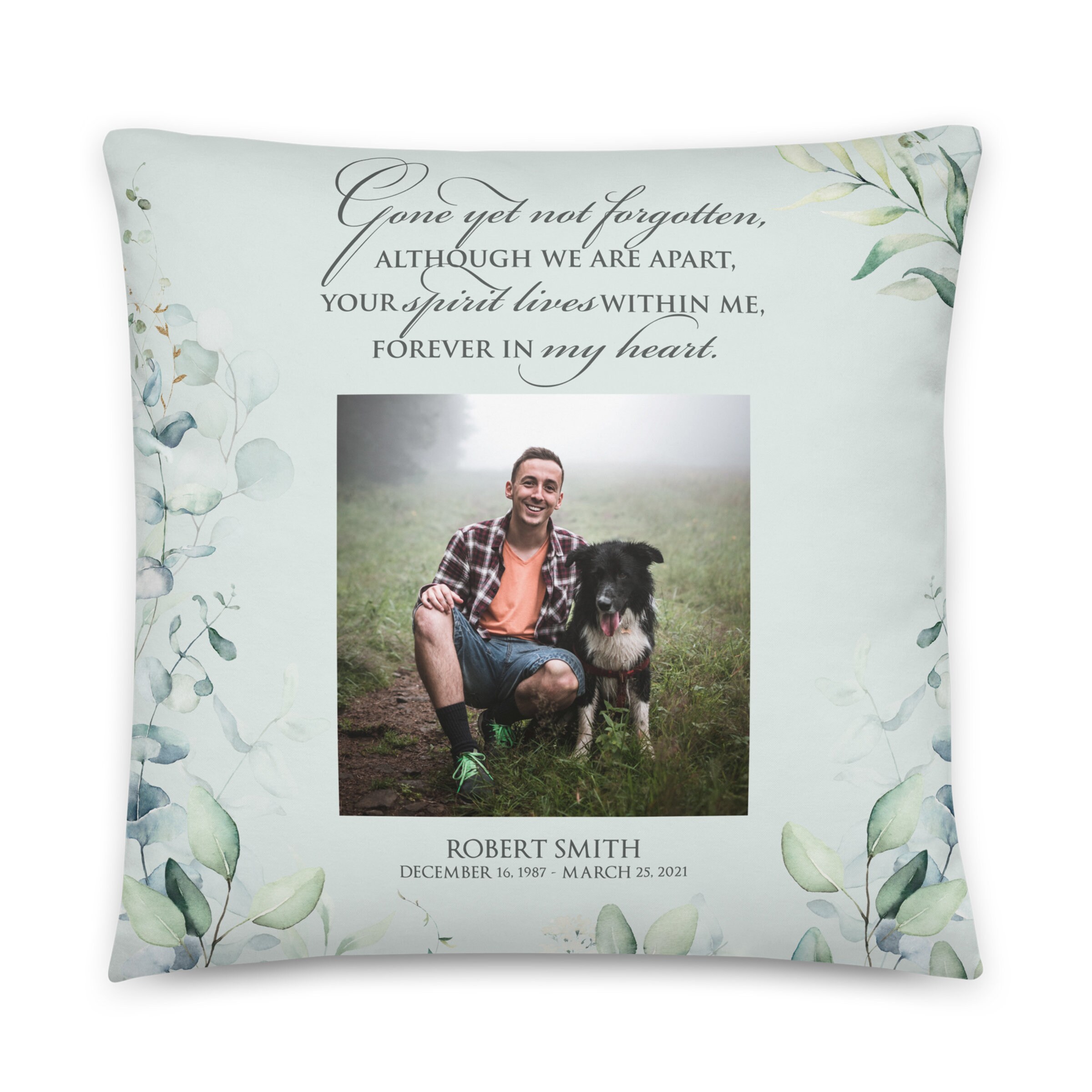 Personalized Memorial Pillow | Custom Pillow | Memory Pillow | Memorial ...