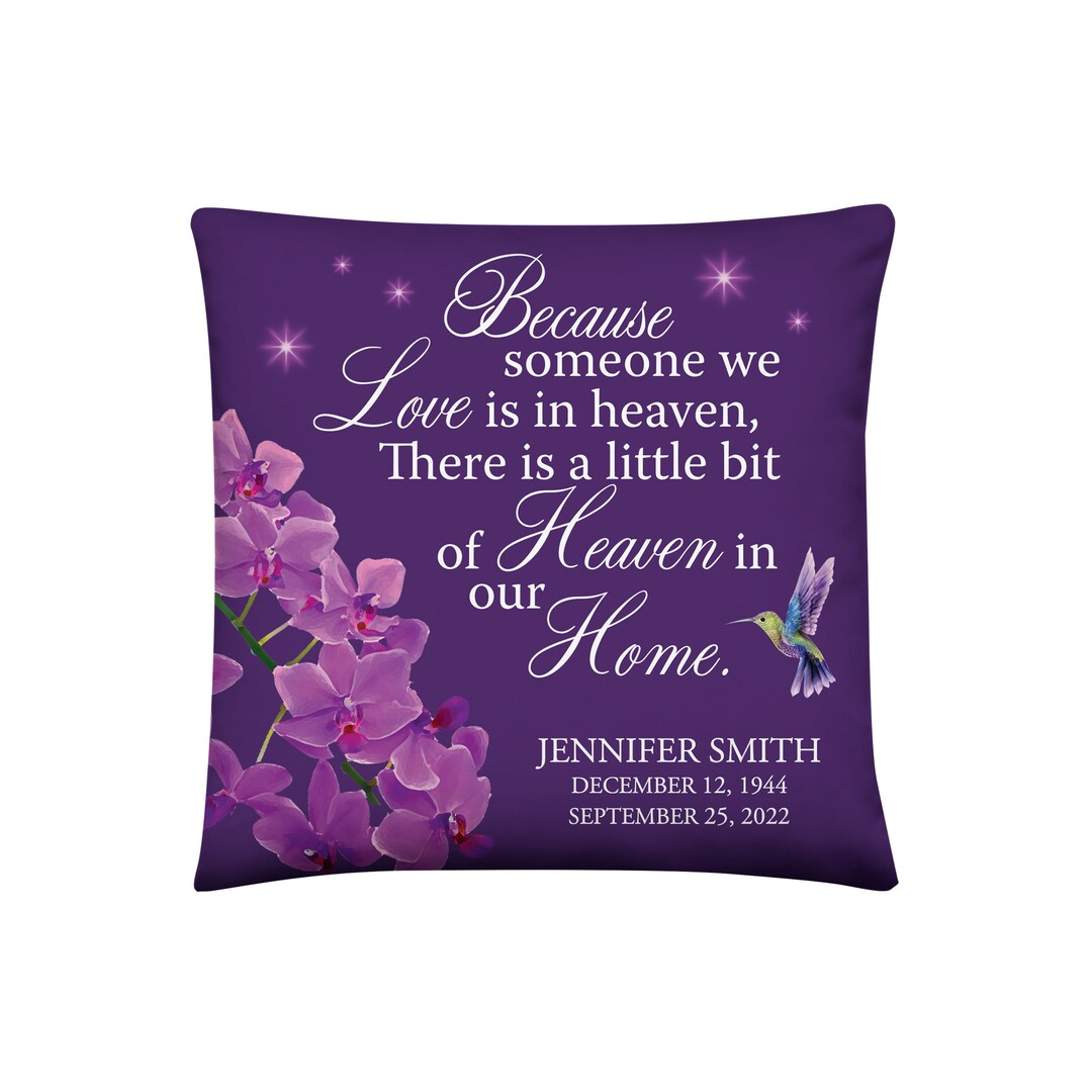 Memorial Pillow in Loving Memory Memory Pillow Memorial Gift ...