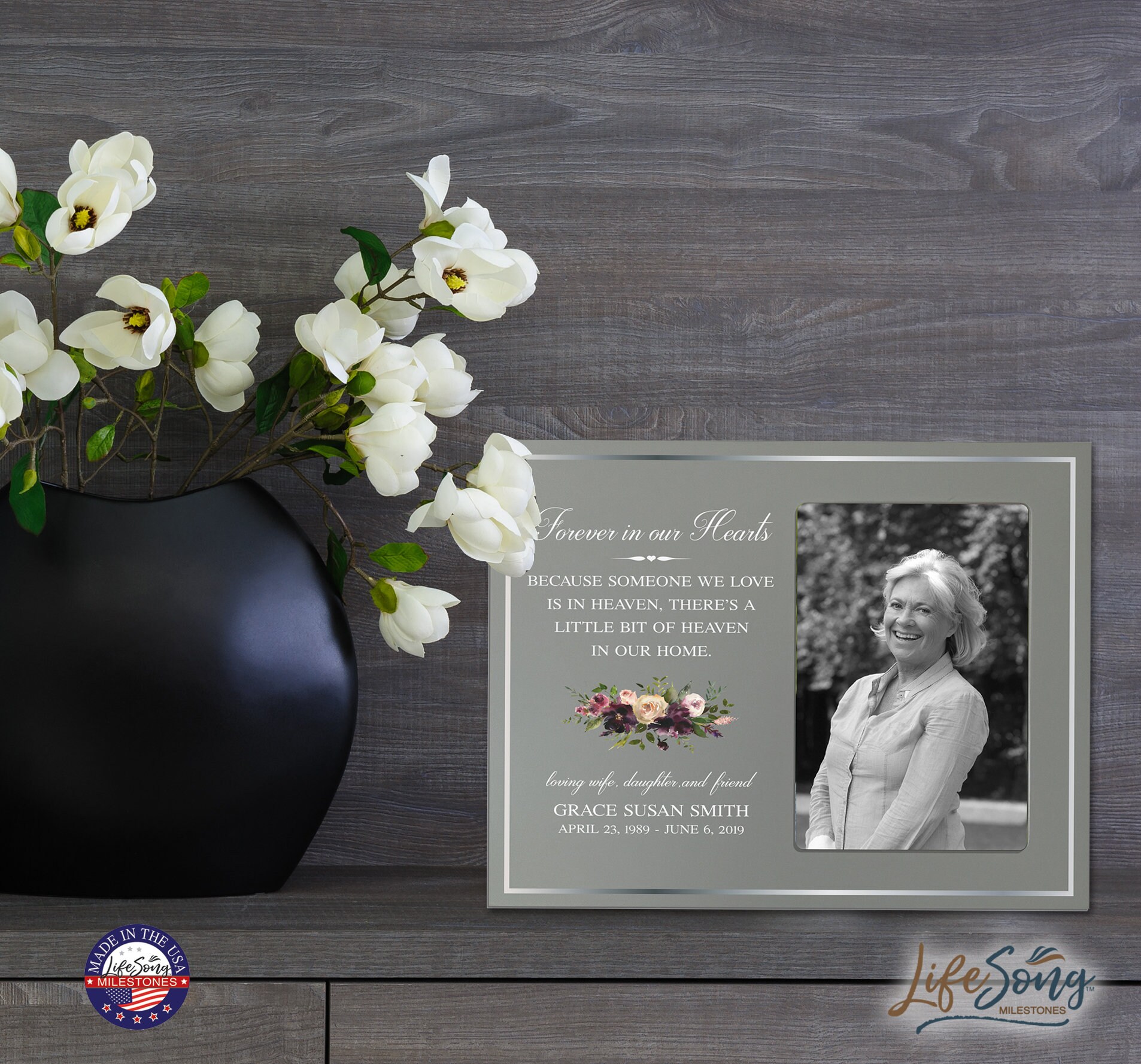 Memorial Picture Frame Personalized Photo Frame in Loving | Etsy