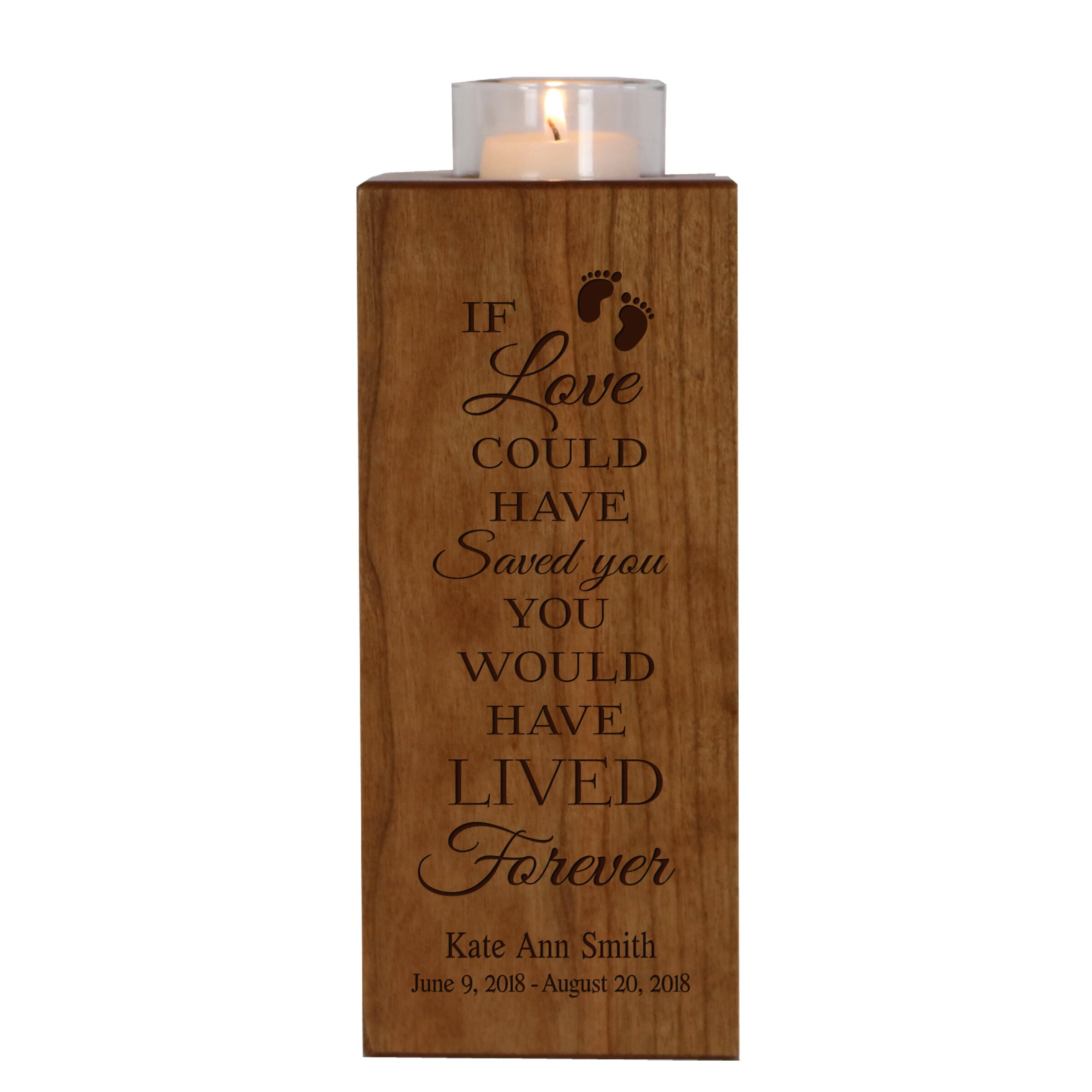 Memorial Candle Holder Personalized Sympathy Gift Memorial | Etsy