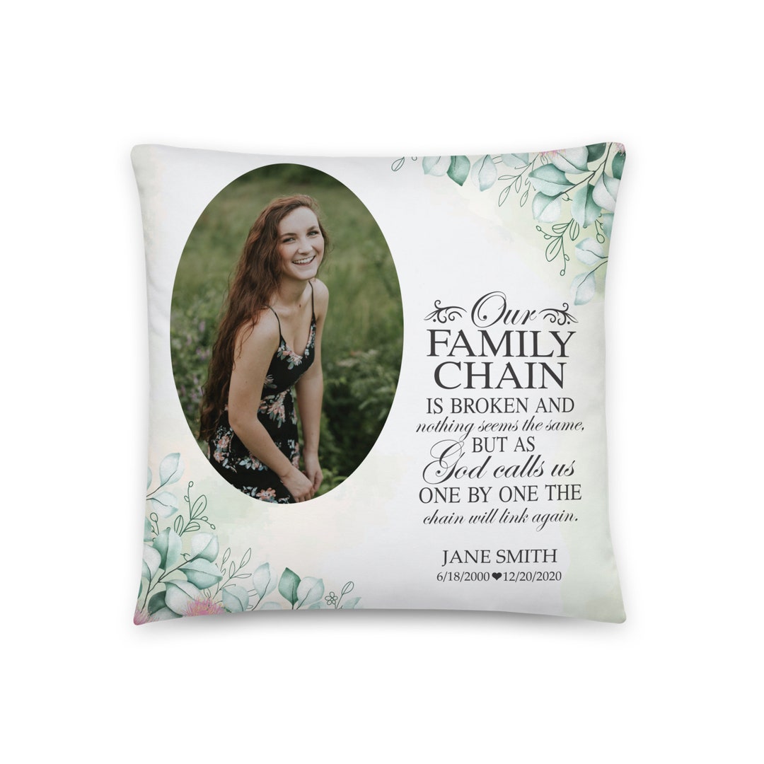 Personalized Memorial Pillow Custom Pillow Memory Pillow Memorial Gift ...