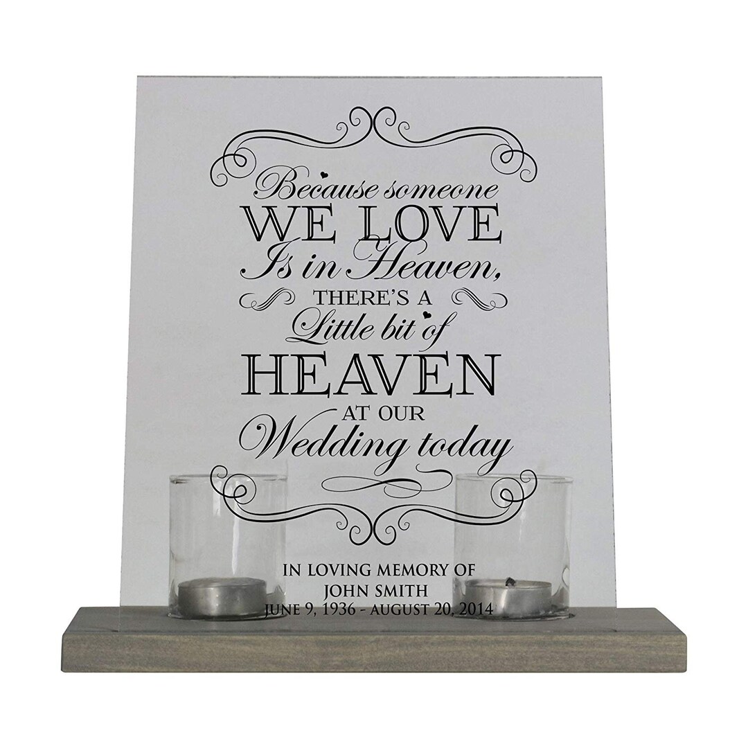 Wedding Memorial Sign Personalized Memorial Candle Acrylic Wedding Sign ...