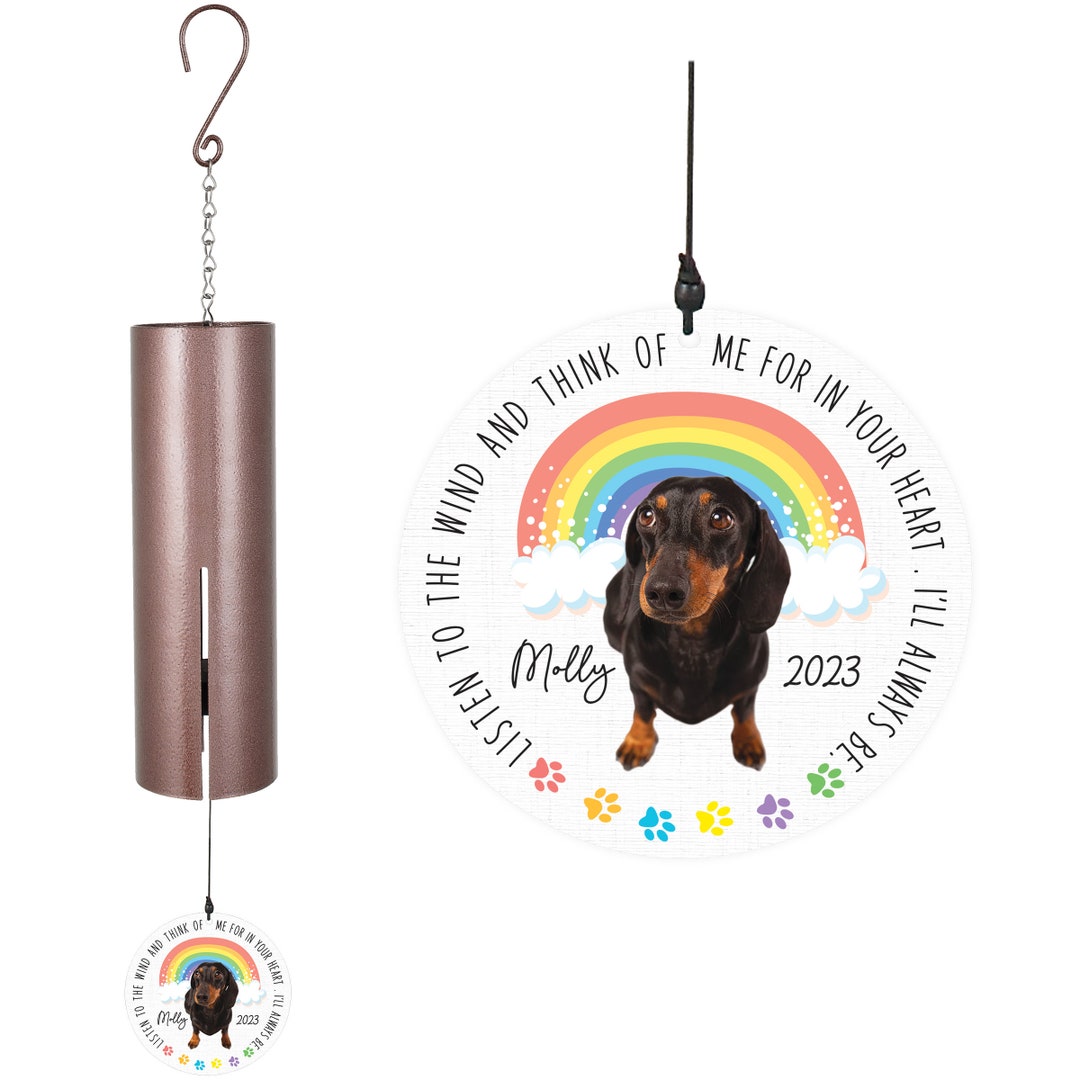 Personalized Pet Memorial Wind Chime Pet Loss Wind Chime Gift Pet ...