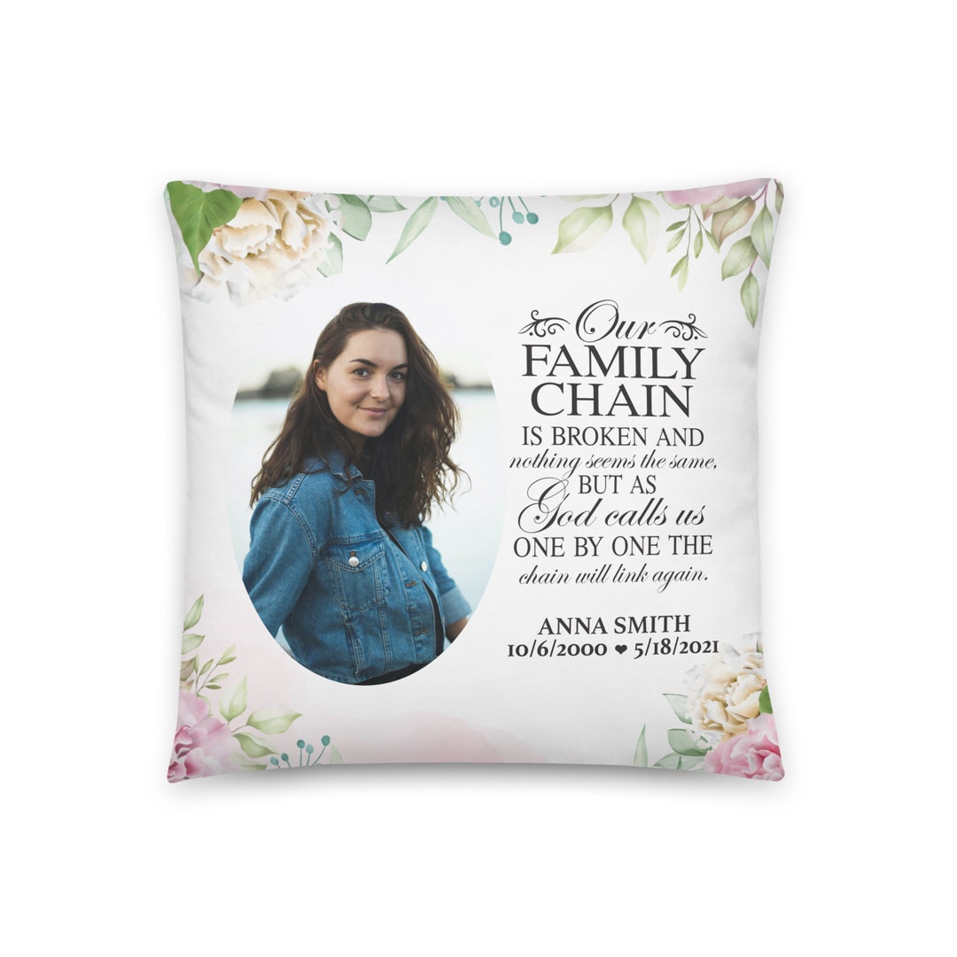 Personalized Memorial Pillow Custom Pillow Memory Pillow Memorial Gift ...