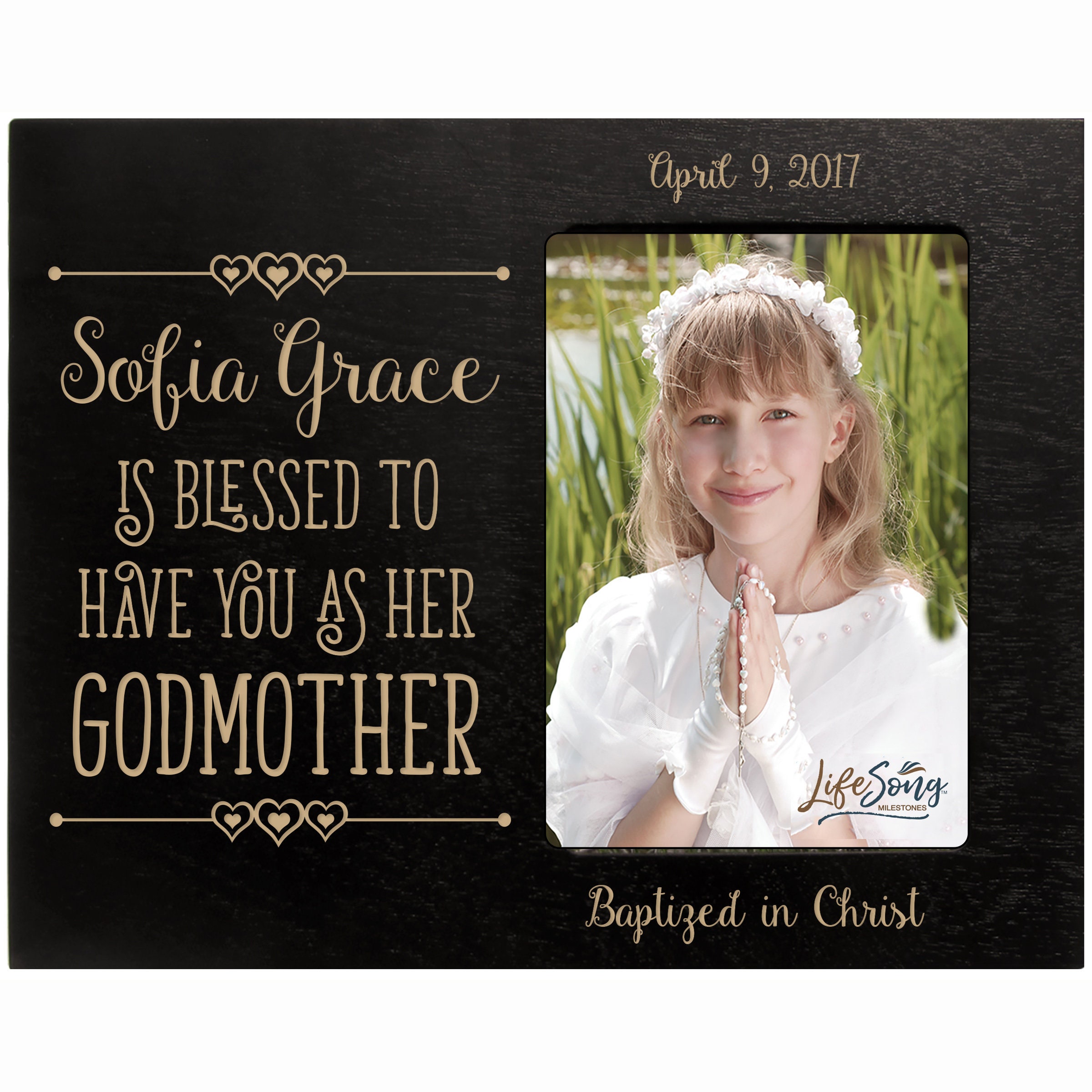 Godparents Picture Frame | Personalized Baptism Frame | Godparent Gifts ...