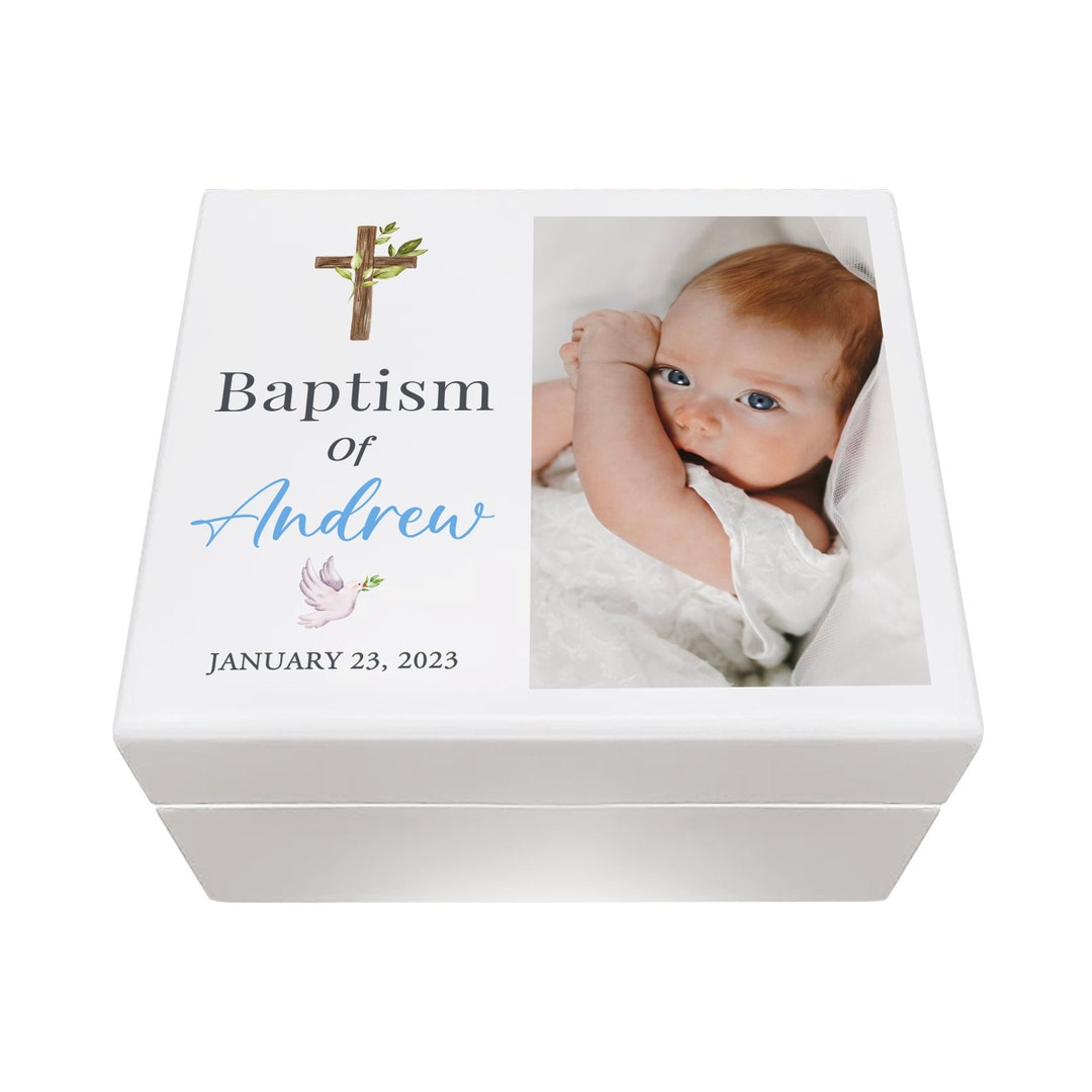 Personalized Baptism Gift Girl Keepsake Box Gift From Godparents ...