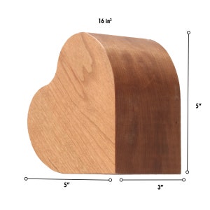 Cremation Urn for Human Ashes | Ashes Keepsake | Heart Block Urn ...