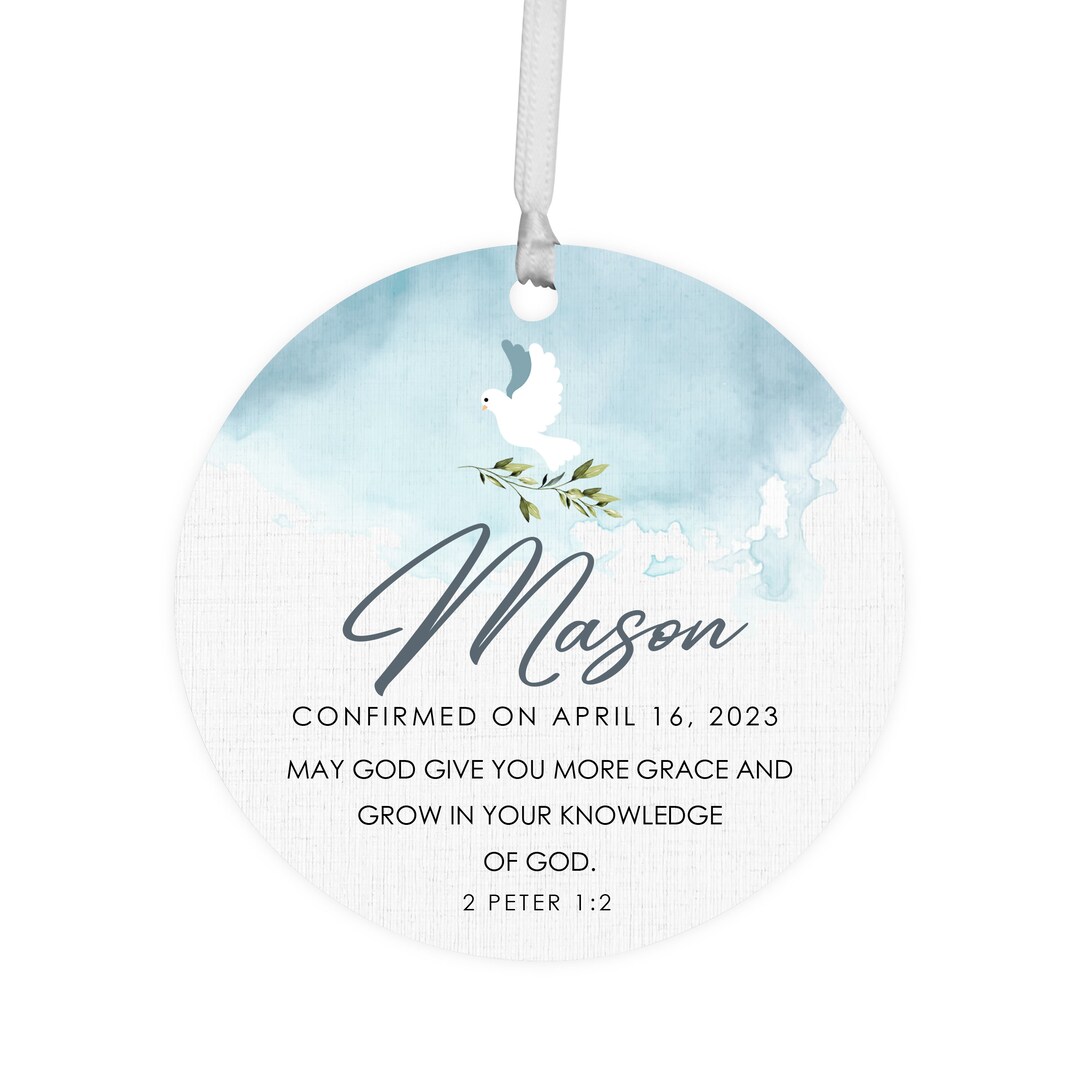 Personalized Confirmation Ornament Confirmation Gift Baptism Ornament ...