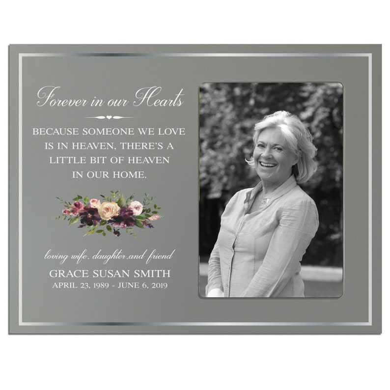 Memorial Picture Frame Personalized Photo Frame in Loving - Etsy
