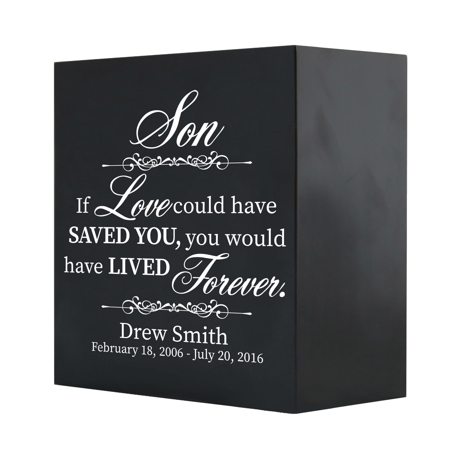 Memorial Shadow Box Human Cremation Urn Container for - Etsy