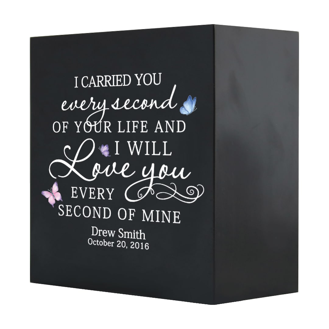 Memorial Shadow Box | Human Cremation Urn | Container for Ashes ...