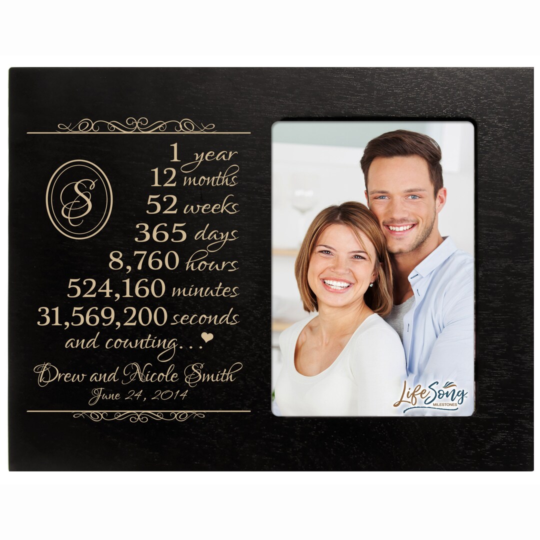 1st Anniversary Gift | Personalized 1st Wedding Anniversary Picture ...