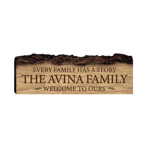 Live Edge Wall Art Composite Wood Slice Sign Wooden Name - Etsy
