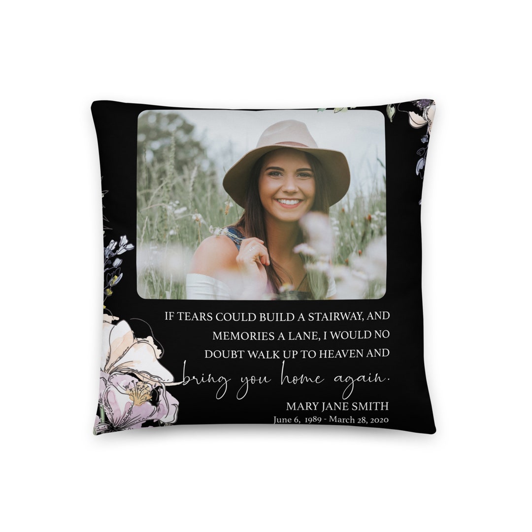 Personalized Memorial Pillow Custom Pillow Memory Pillow Memorial Gift ...
