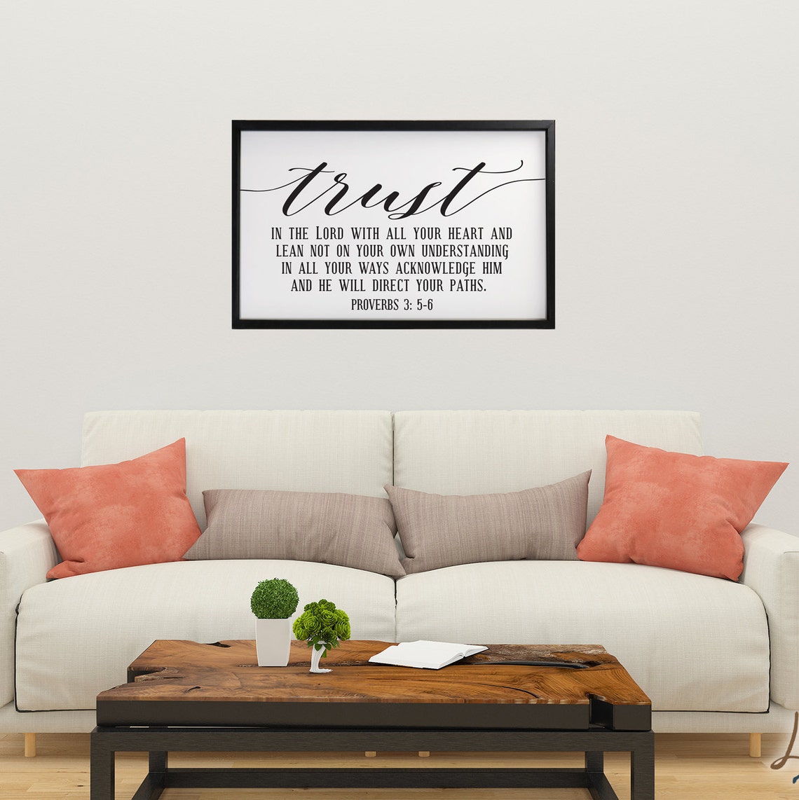 Framed Shadow Box Art Large Quote Wall Art Inspirational - Etsy