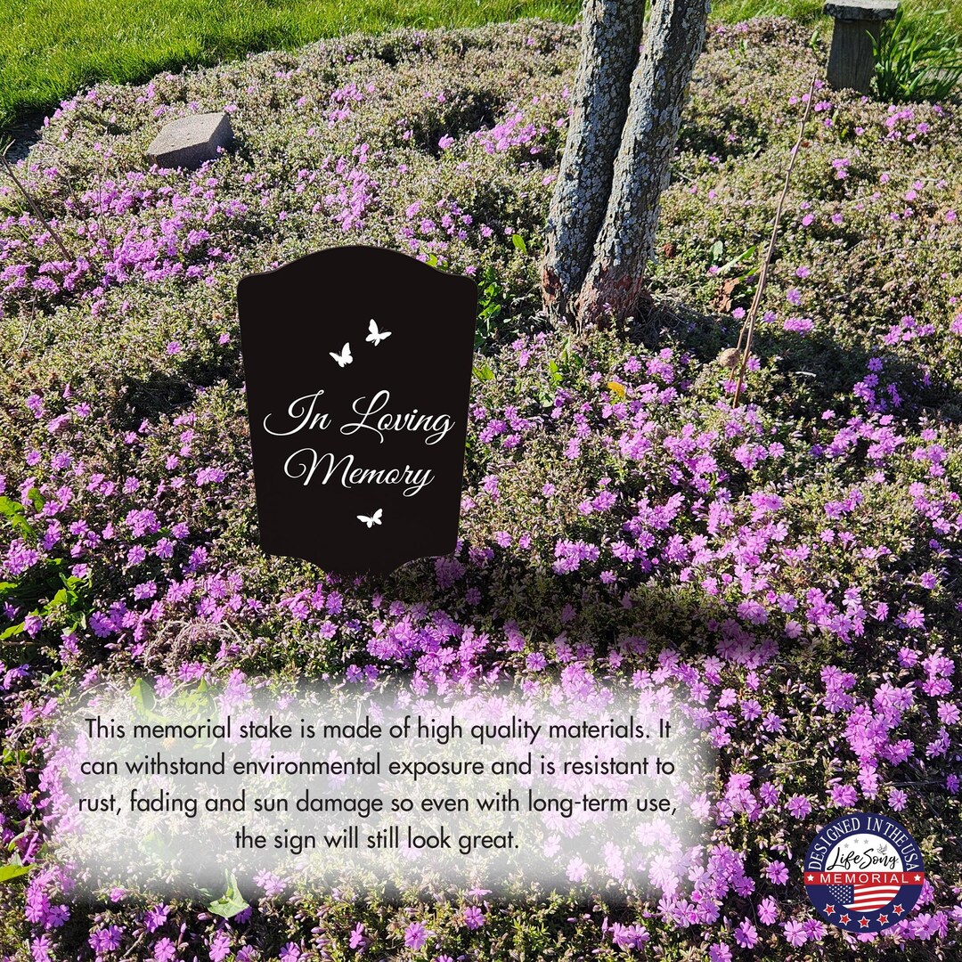 Memorial Garden Stake, Remembrance Gifts, Metal Garden Stake, Grave ...