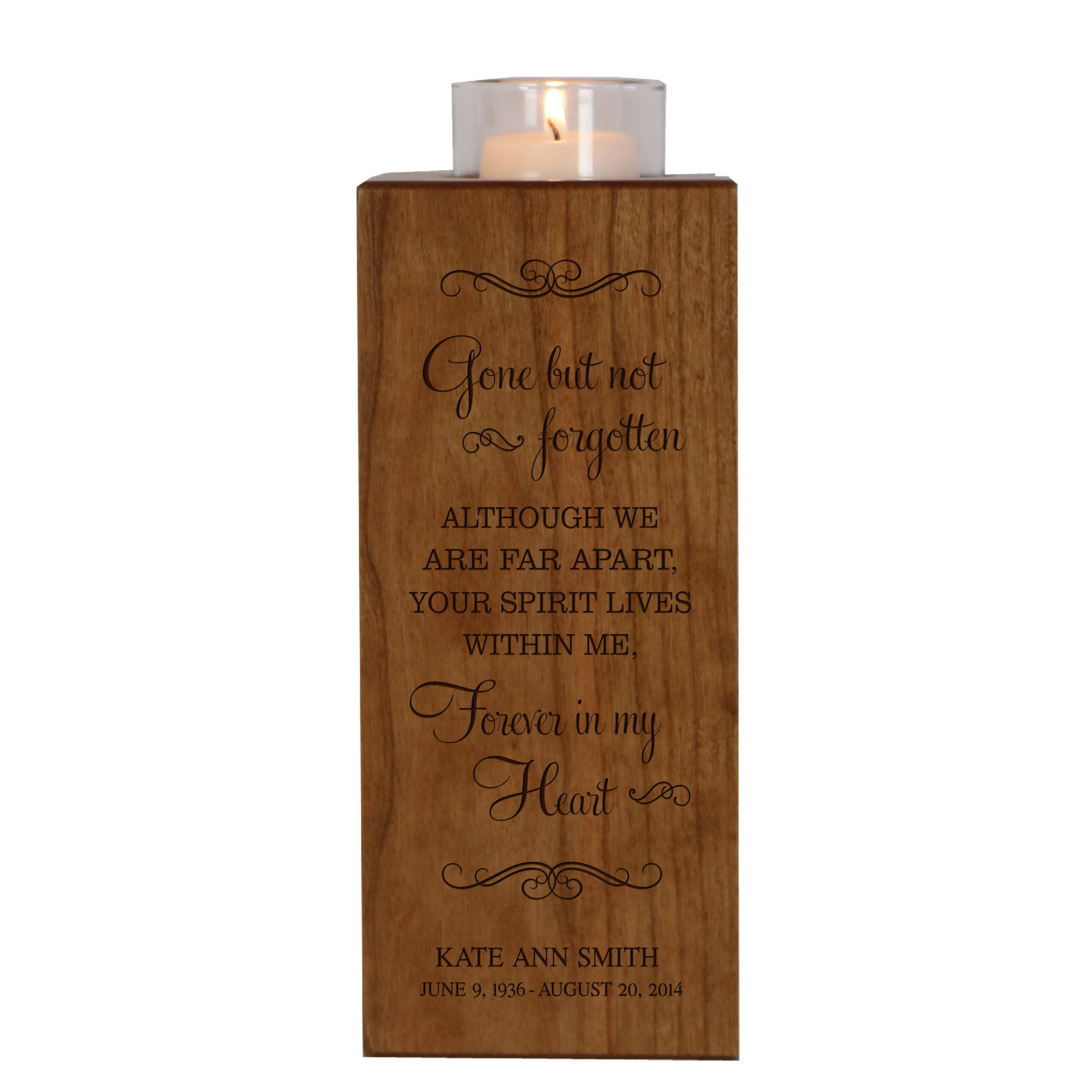 Memorial Candle Holder | Personalized Sympathy Gift | Memorial Gift ...