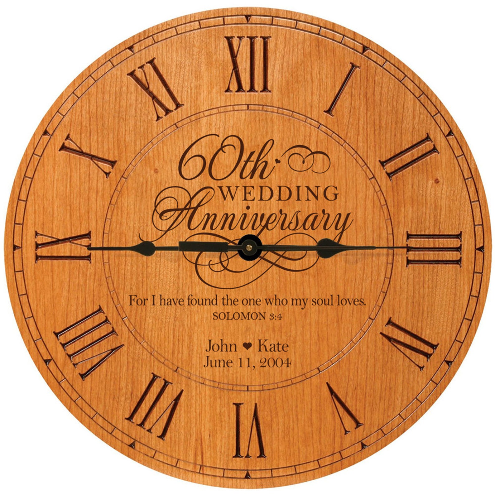 60th Anniversary Gift Personalized Anniversary Clock Gift Etsy 60th-anniversary-gift-personalized-anniversary-clock-gift-etsy