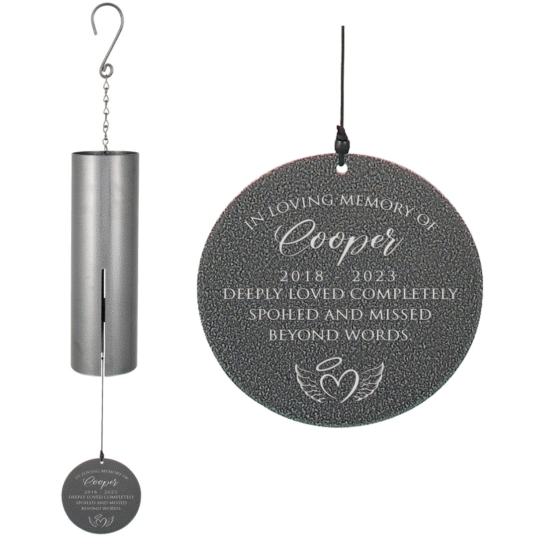 Personalized Pet Memorial Wind Chime Pet Loss Wind Chime Gift Pet ...