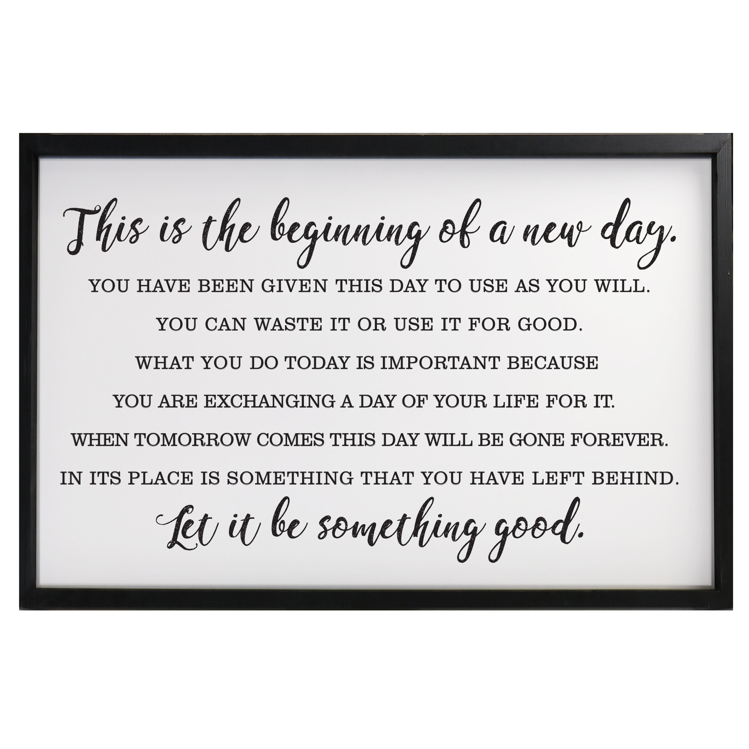 Framed Shadow Box Art Large Quote Wall Art Inspirational | Etsy