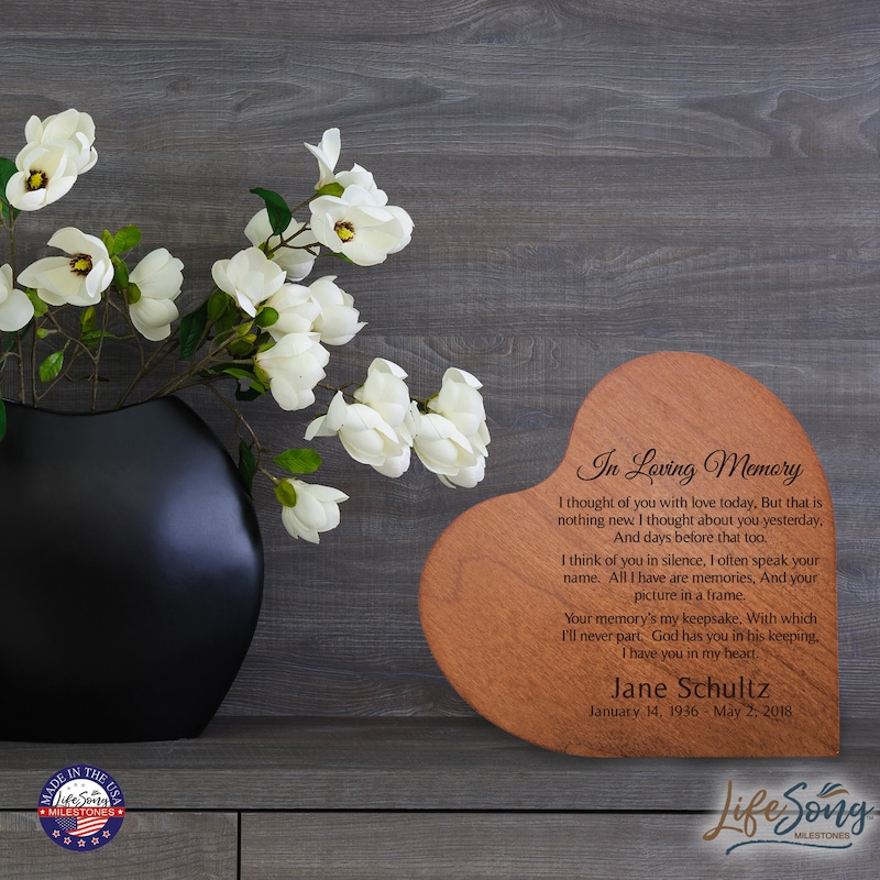 Memorial Heart - Etsy