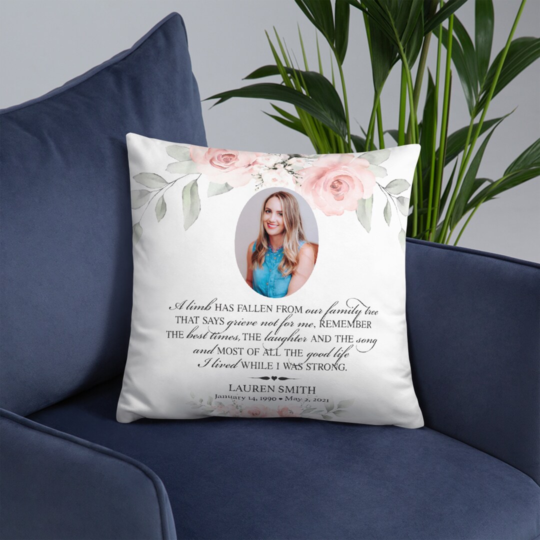 Personalized Memorial Pillow | Custom Pillow | Memory Pillow | Memorial ...