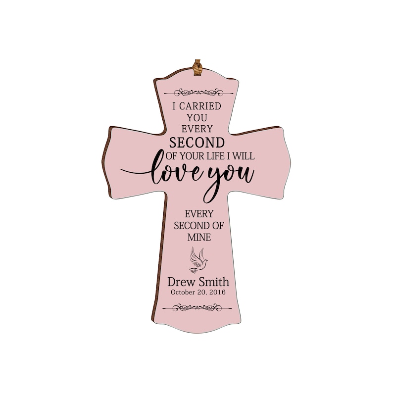 Memorial Gift Loss of Mother | Personalized Wood Wall Cross Gift | Home ...