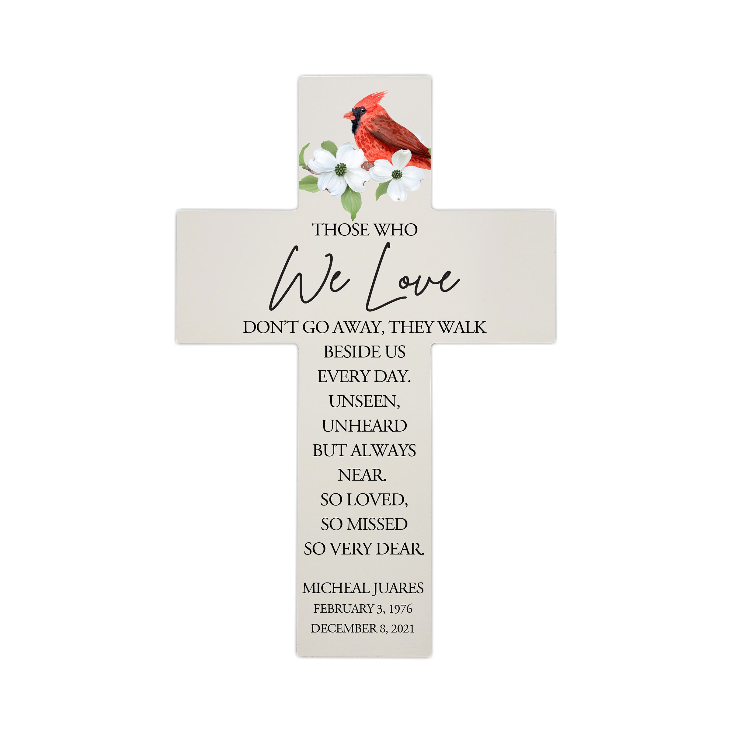 Cardinal Cross | in Loving Memory | Remembrance Gift | Home Decor ...