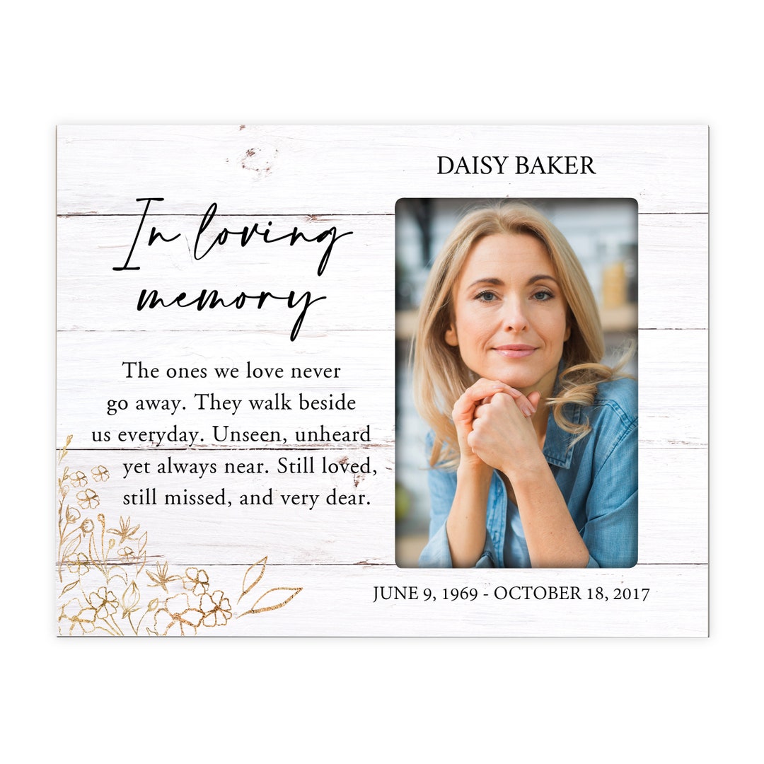 Memorial Photo Frame Memorial Frame Memorial Gift - Etsy