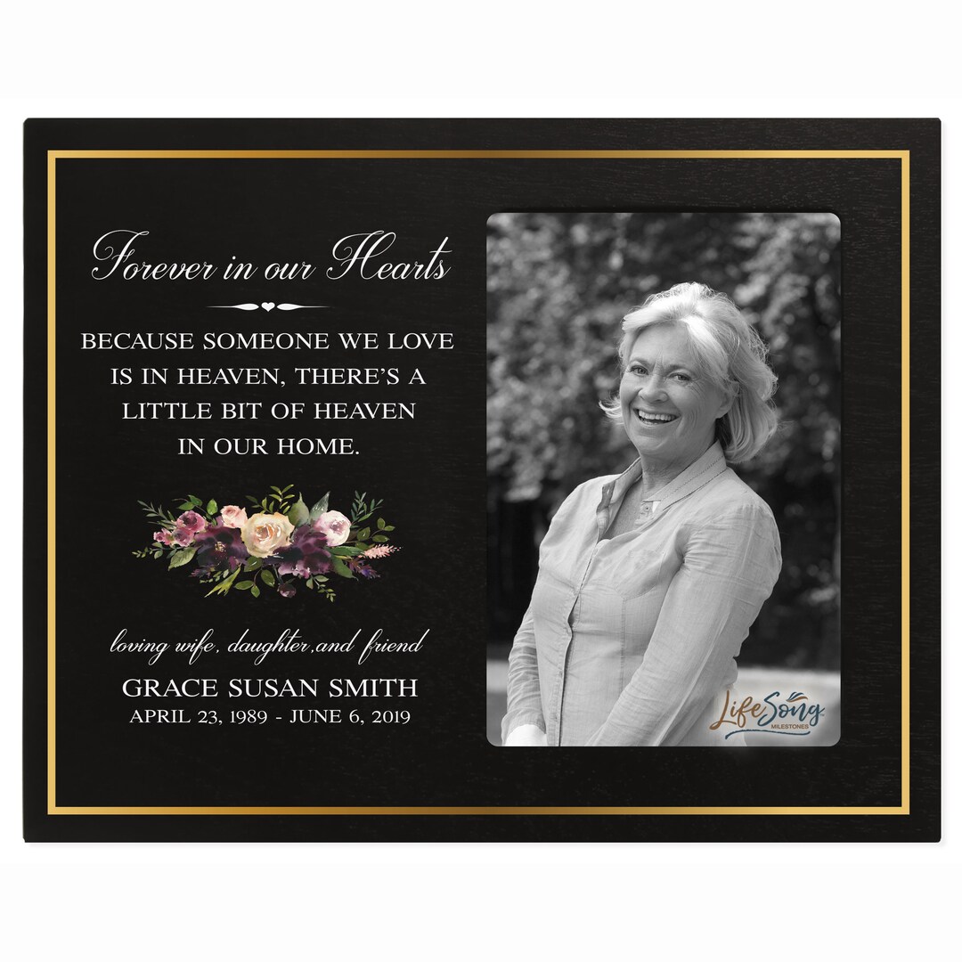 Memorial Picture Frame Personalized Photo Frame in Loving Memory Broken ...