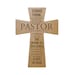Pastor Gift | Wood Christian Cross | Bible Verse Decor | Handmade Wall ...