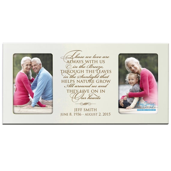 Memorial Picture Frame Personalized Picture Frame Parents | Etsy
