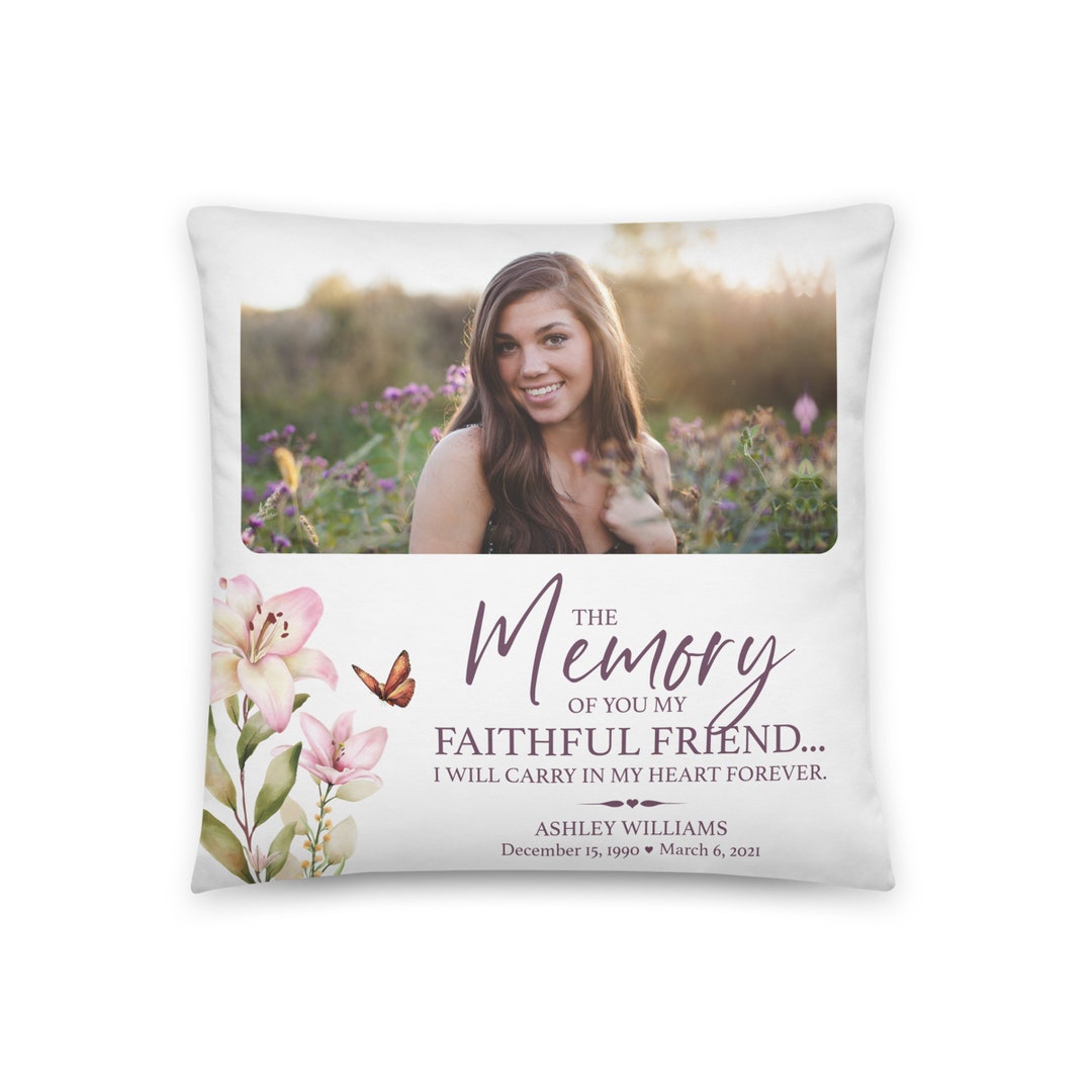 Personalized Memorial Pillow Custom Pillow Memory Pillow Memorial Gift ...