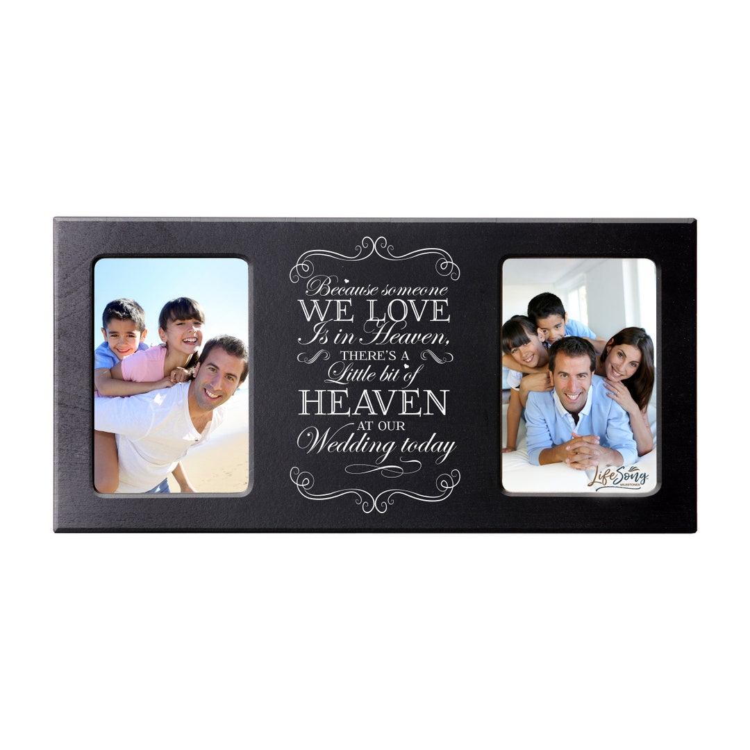Memorial Picture Frame | Parents Wedding Frame | Dad Memorial | Double ...