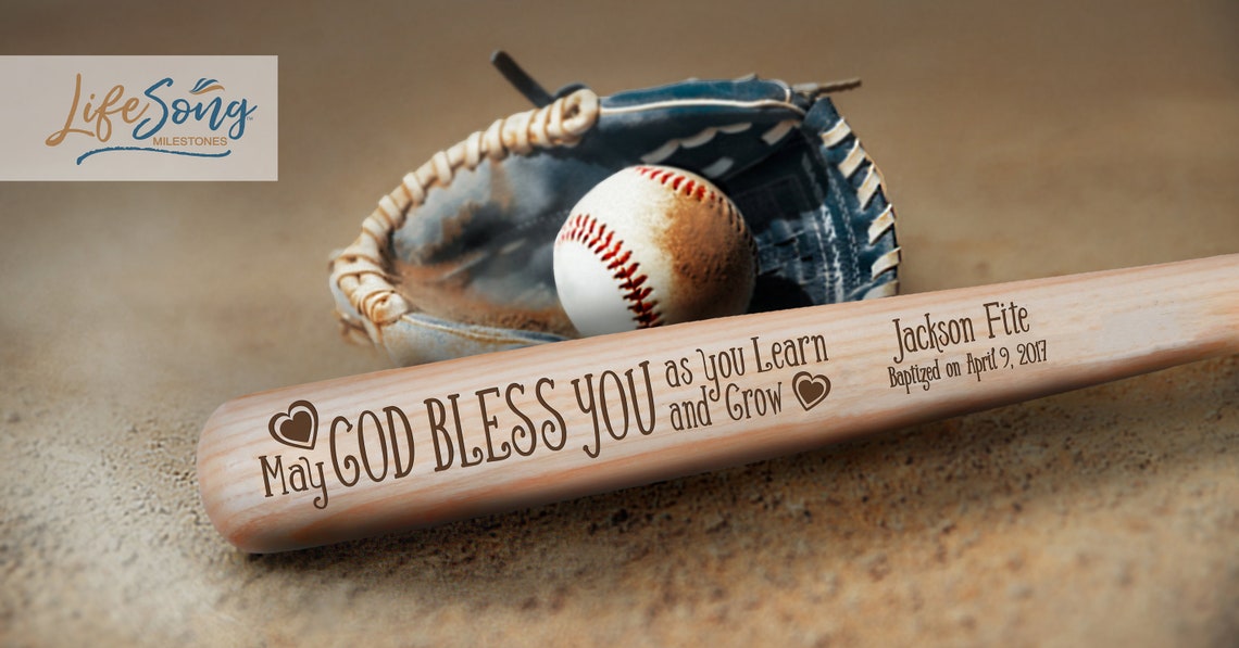 Custom Engraved Baseball Bat Personalized Baptism Gift - Etsy