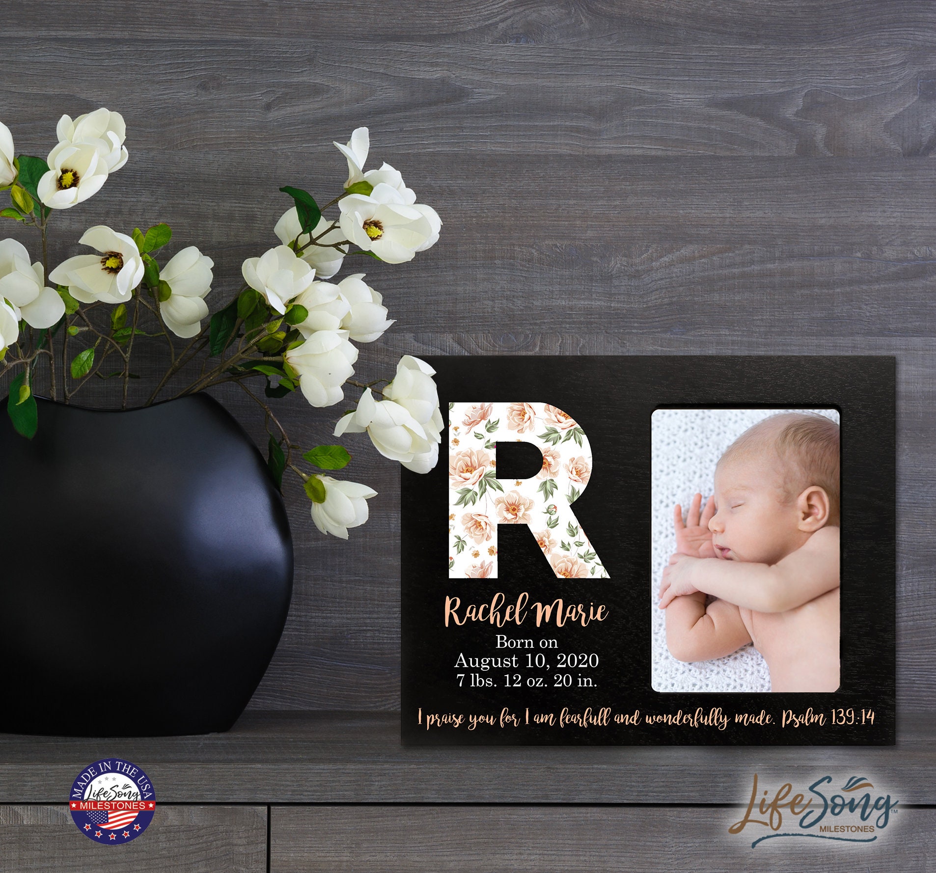 Birth Announcement Frame | Personalized Baby Picture Frame | New ...