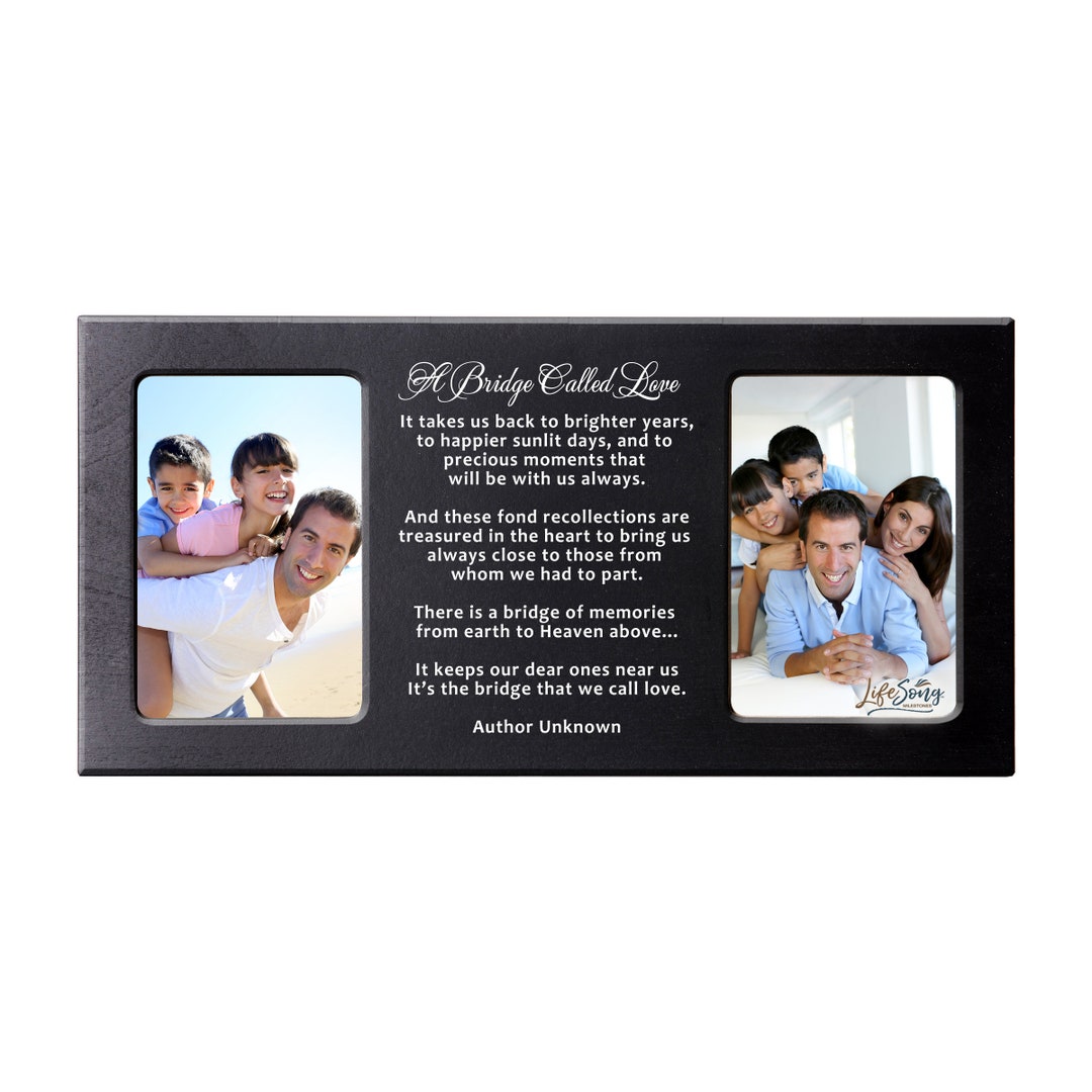 Memorial Picture Frame | Parents Picture Frame | Dad Memorial | Double ...