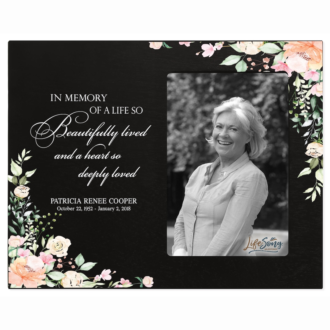Memorial Picture Frame Personalized Photo Frame in Loving - Etsy