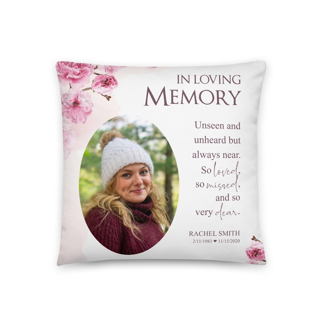 Personalized Memorial Pillow Custom Pillow Memory Pillow Memorial Gift ...